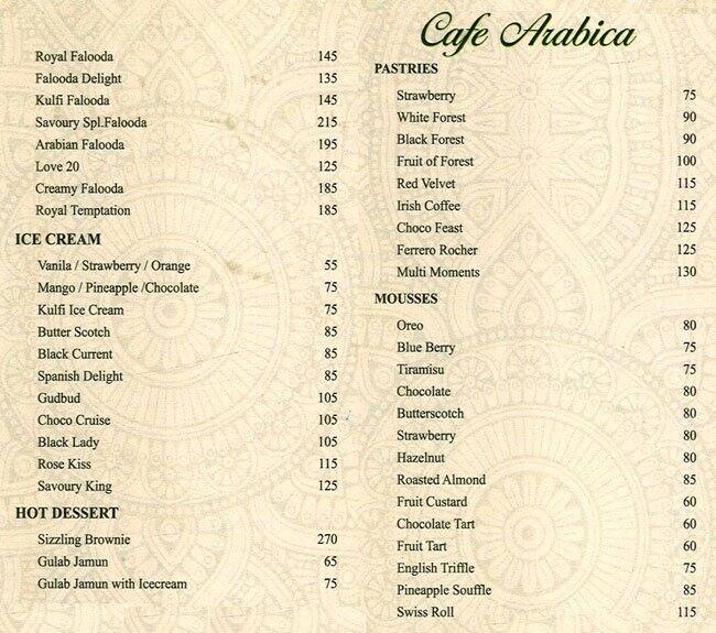 Menu at Savoury Sea Shell, Chennai, No.5/337A