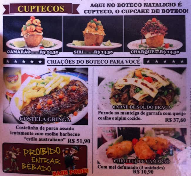 Boteco Natalicio Menu, Menu de Boteco Natalicio, Cidade Baixa, Porto ...