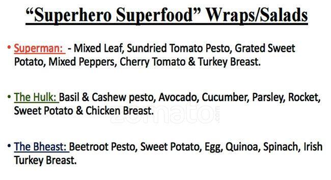 Menu at The Punnet cafe, Dublin, 94-95 Mount Street Lower