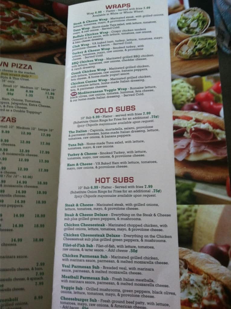 Menu at Andolini's Pizza pizzeria, Ashburn