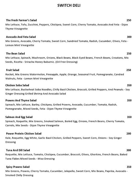 Menu of Deli, Wadgaon Sheri, Pune