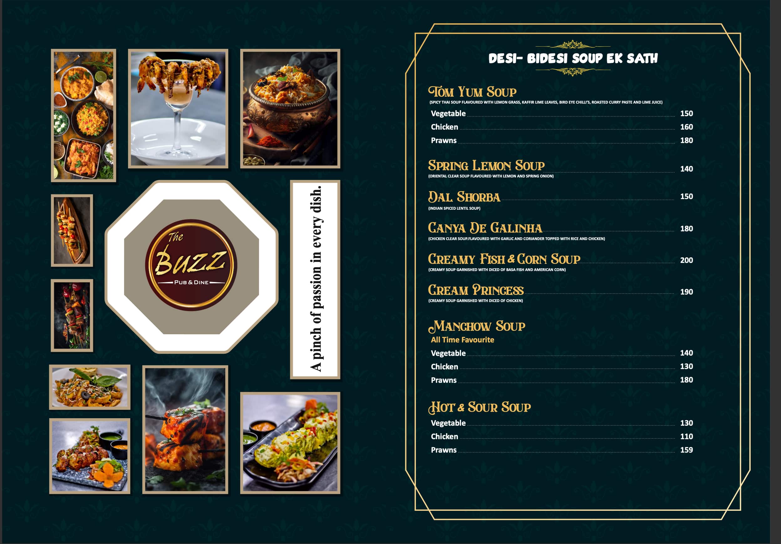 Menu of The Buzz, Vashi, Navi Mumbai