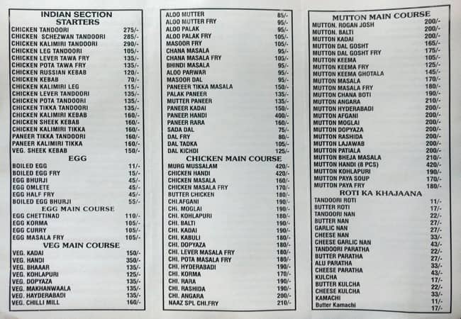 Cafe Naaz Menu, Menu for Cafe Naaz, Dahisar East, Mumbai - Zomato