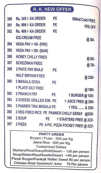 Radha Krishna Menu, Menu for Radha Krishna, Mulund East, Mumbai - Zomato
