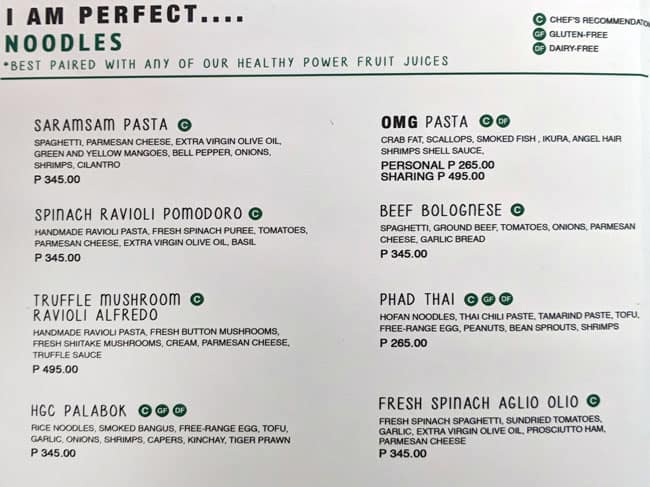 Menu at Bizu restaurant, Taguig, H23X+V4P