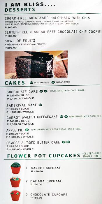 Menu at Bizu restaurant, Taguig, H23X+V4P