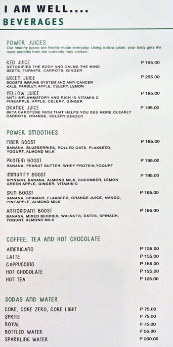 Menu at Bizu restaurant, Taguig, H23X+V4P