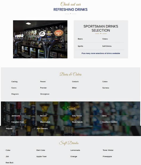 Menu at The Sportsman pub & bar, West Bromwich, 13 High St