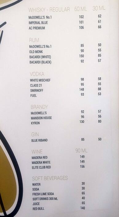 Menu at Bagara Restaurant & Bar, Secunderabad, Penderghast Road