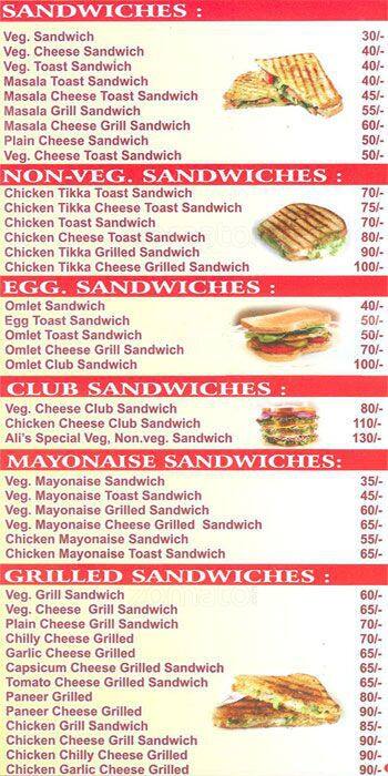 Ali's Pizza Hut Menu, Menu for Ali's Pizza Hut, Mumbai Central, Mumbai ...