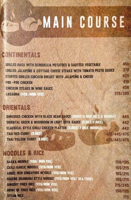 Menu at The Pub, New Delhi, Shop No: 1-A Deer Park