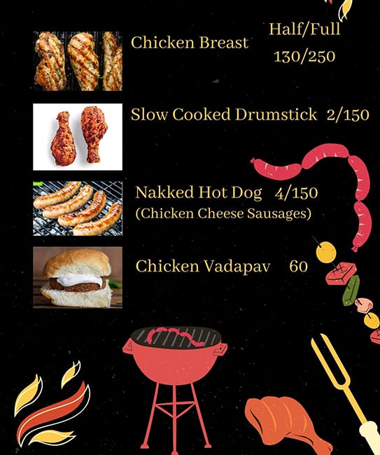 Menu of The Smoking Grill, Vile Parle East, Mumbai