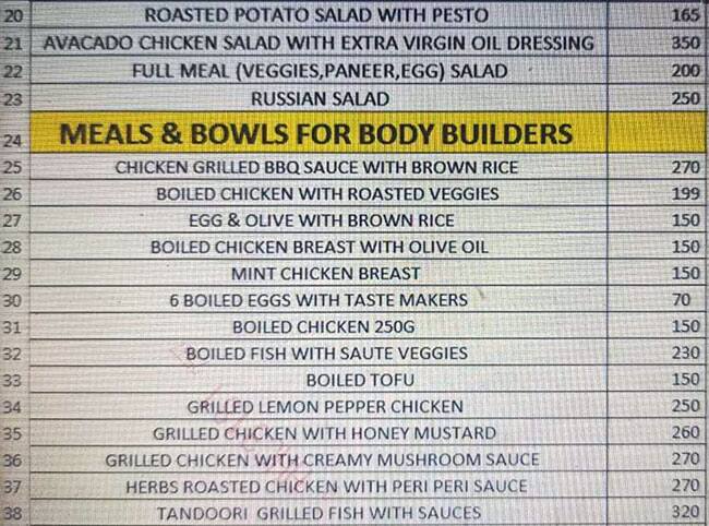 Menu at Khuraak_Indore, Indore