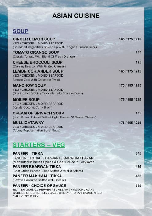 Menu at CONCH RESTAURANTS, Mumbai