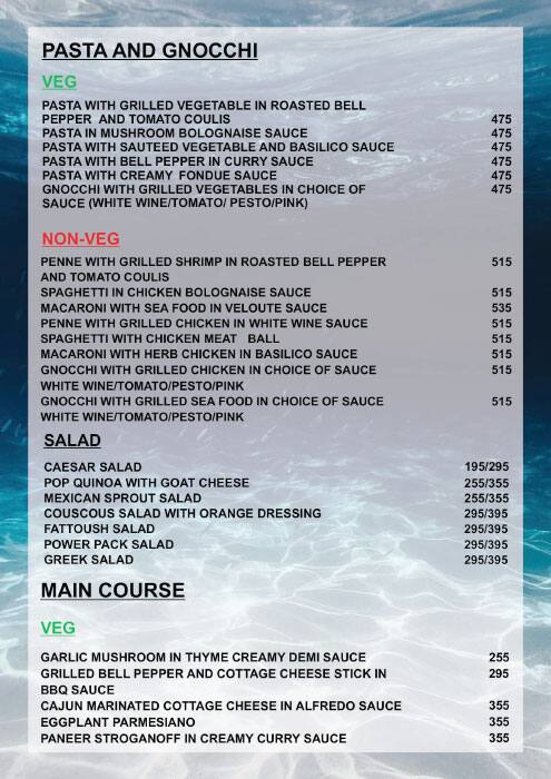 Menu at CONCH RESTAURANTS, Mumbai