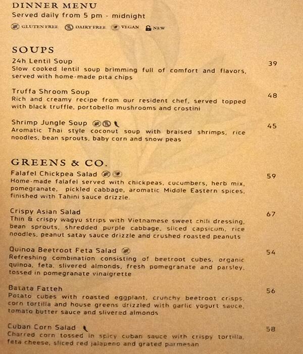 Menu of Two Neighbors, Muhaisnah, Dubai