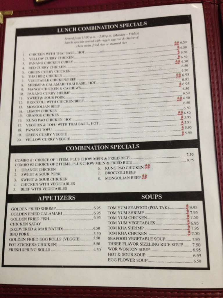 Chai's Menu, Menu for Chai's, Bullard, Fresno - Urbanspoon/Zomato