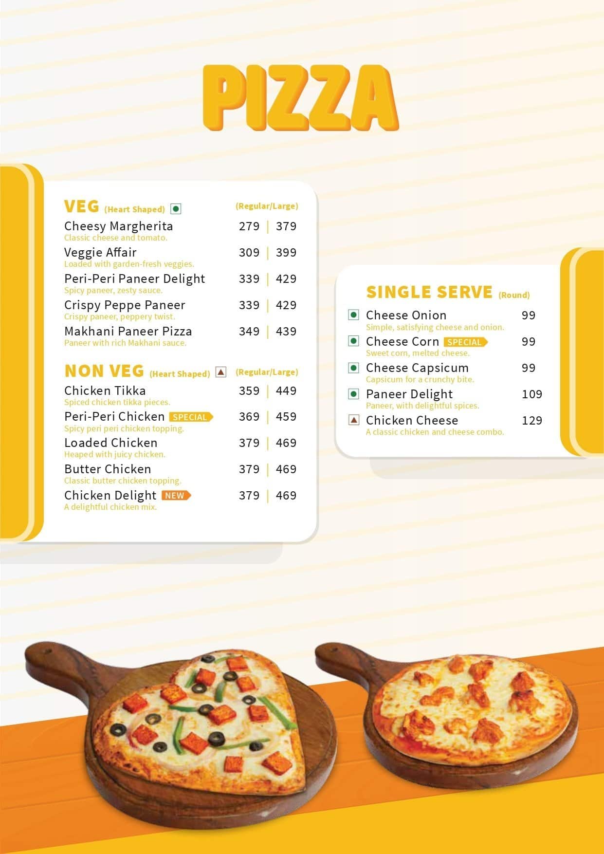 Zero degrees menu store