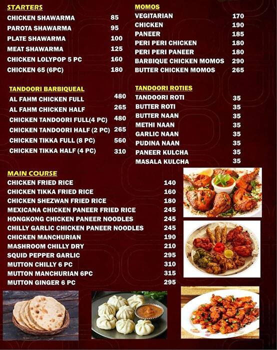 Menu of Maria Ket Chicken Hub, Bendoor, Mangalore