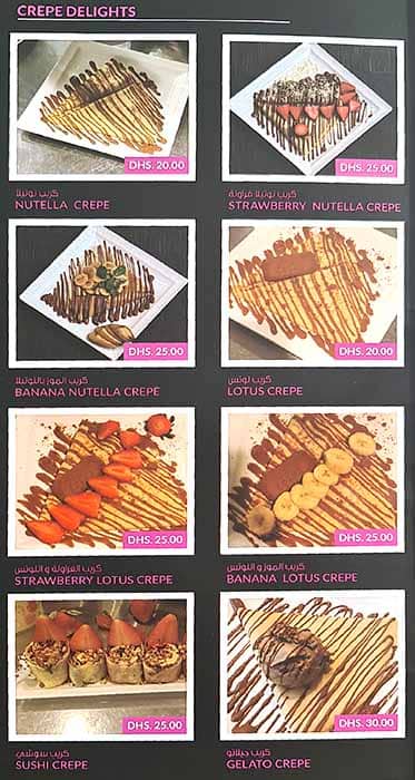 Menu at Caffe Divino cafe, Dubai, Metro Link