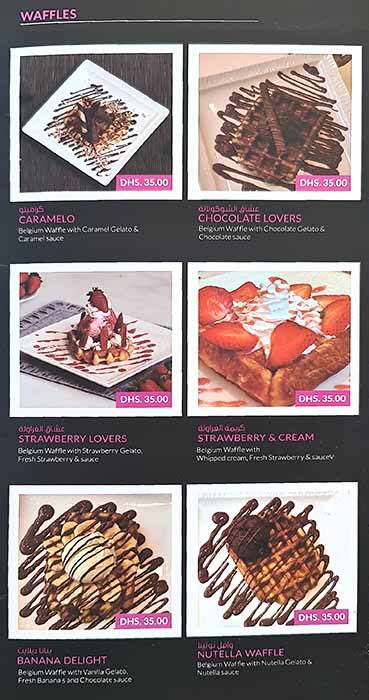 Menu at Caffe Divino cafe, Dubai, Metro Link