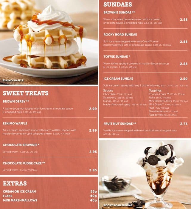 Menu at Wimpy restaurant, Borehamwood, 9 Furzehill Rd