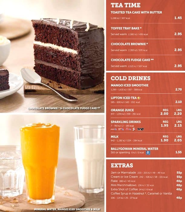 Menu at Wimpy restaurant, Wembley, 123 Wembley Park Dr