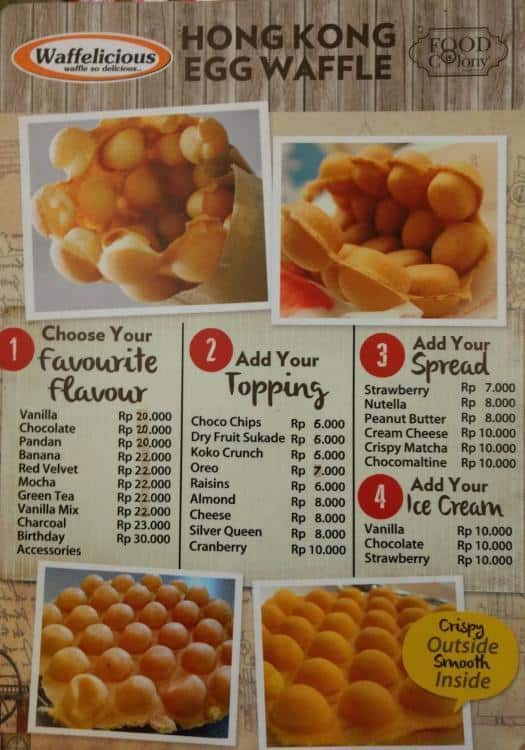 Waffelicious Menu, Menu for Waffelicious, Sudirman, Jakarta - Zomato ...