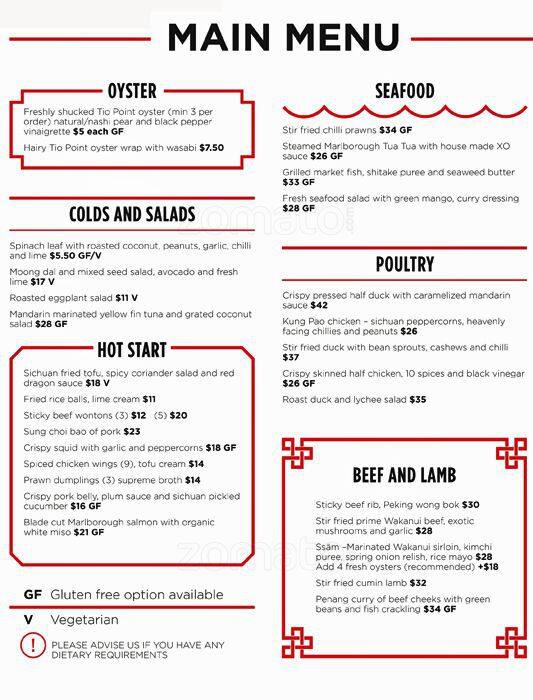 King of Snake a Christchurch: Foto del Menu con Prezzi - Menumania/Zomato