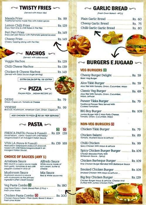 Cafe Pathshala Menu, Menu for Cafe Pathshala, Sector 125, Noida - Zomato