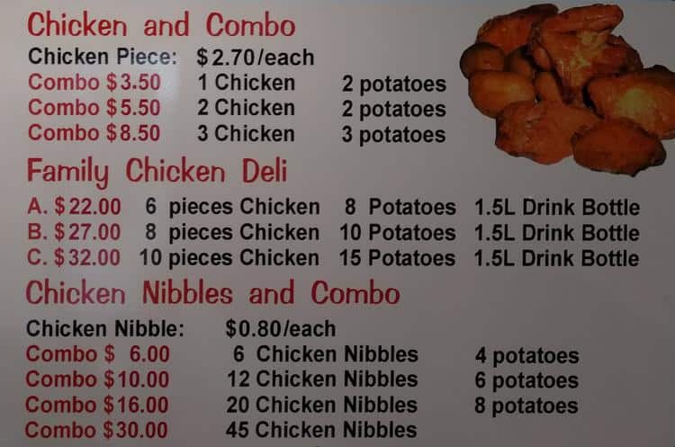 Menu at Roast Express restaurant, Auckland, 3/43 Luckens Rd