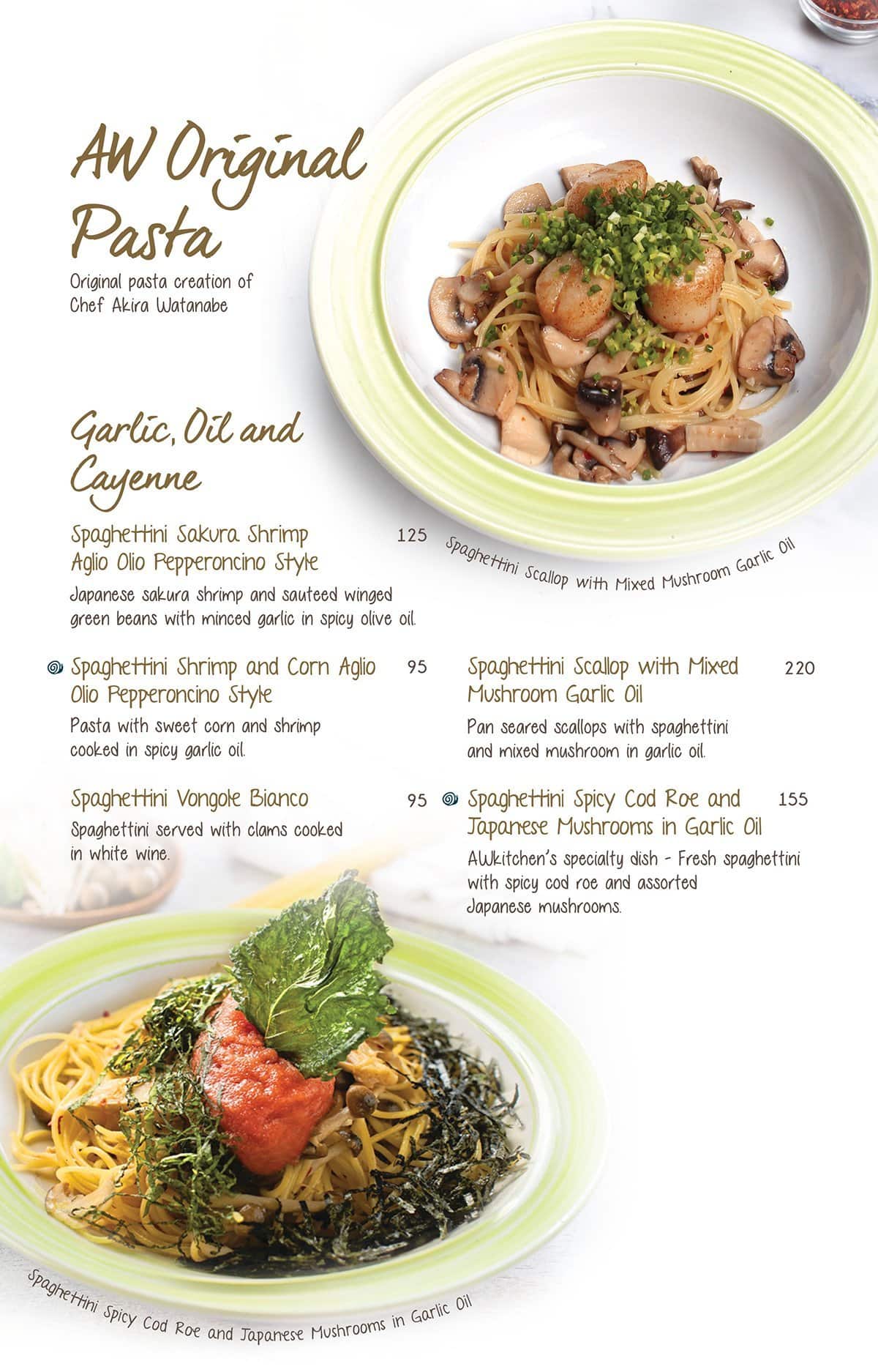 Menu at AWkitchen Pasta House, Plaza Senayan restaurant, Jakarta, Plaza ...