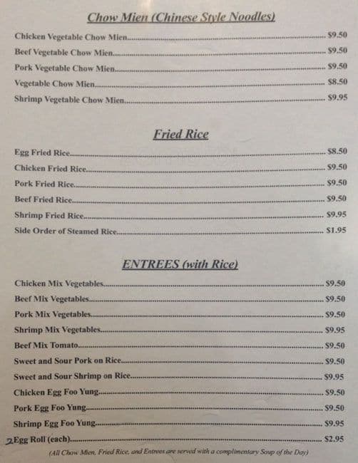 Menu at Smile Diner cafe, Vancouver