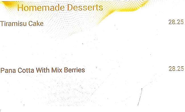 Menu at Il Caffe Di Roma cafe, Abu Dhabi, SR#-02