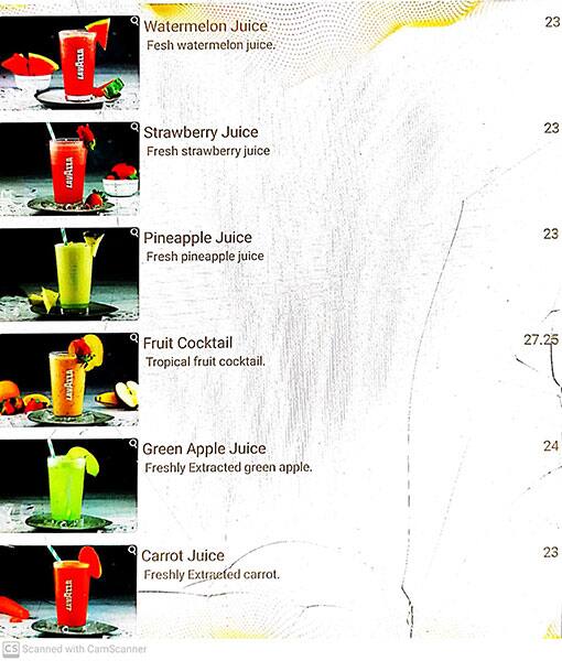 Menu at Il Caffe Di Roma cafe, Abu Dhabi, SR#-02