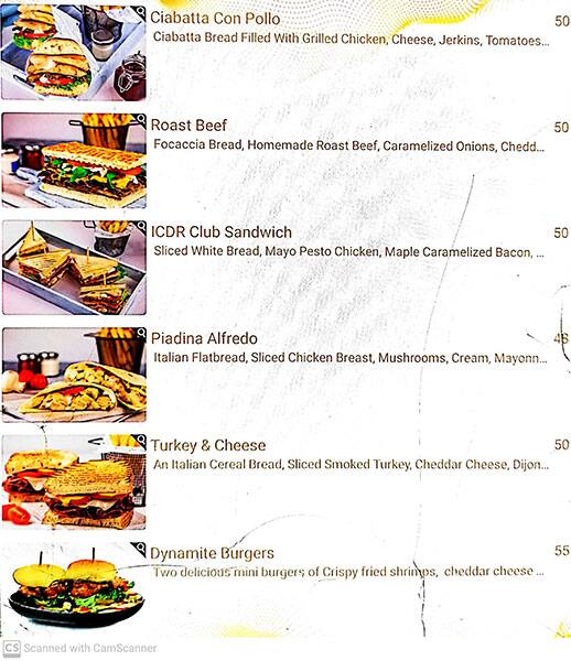 Menu at Il Caffe Di Roma cafe, Abu Dhabi, SR#-02