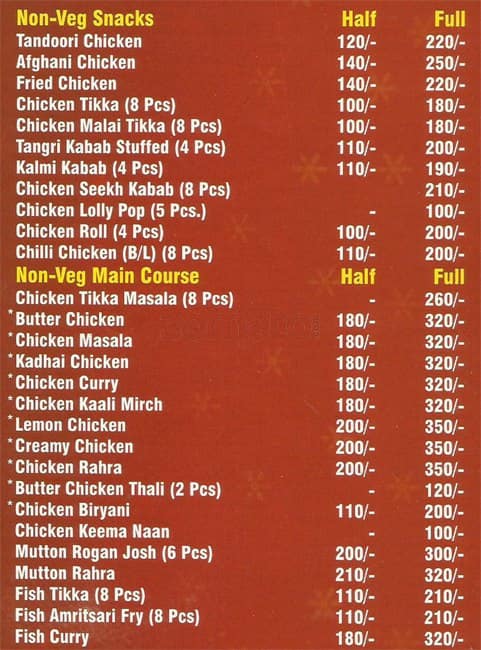 Menu at Soya Express, Sahibzada Ajit Singh Nagar