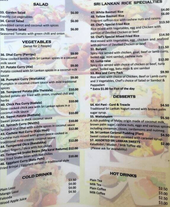 Menu at Hop and Spice Braybrook restaurant, Braybrook