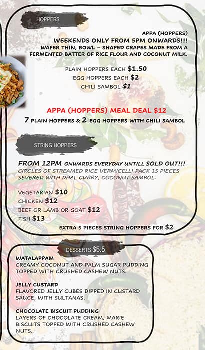 Menu at Hop & Spice restaurant, Braybrook