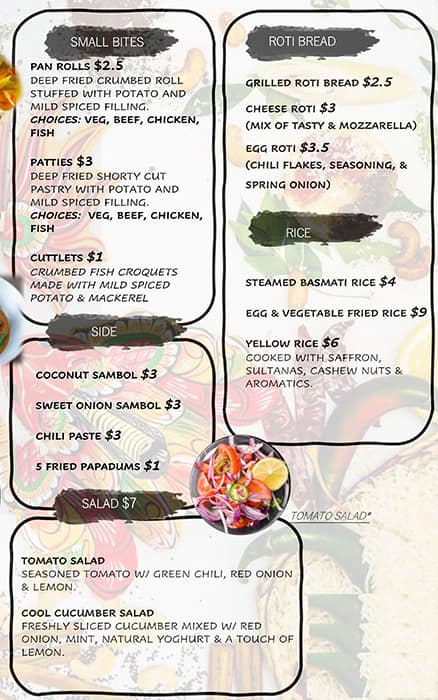 Menu at Hop & Spice restaurant, Braybrook