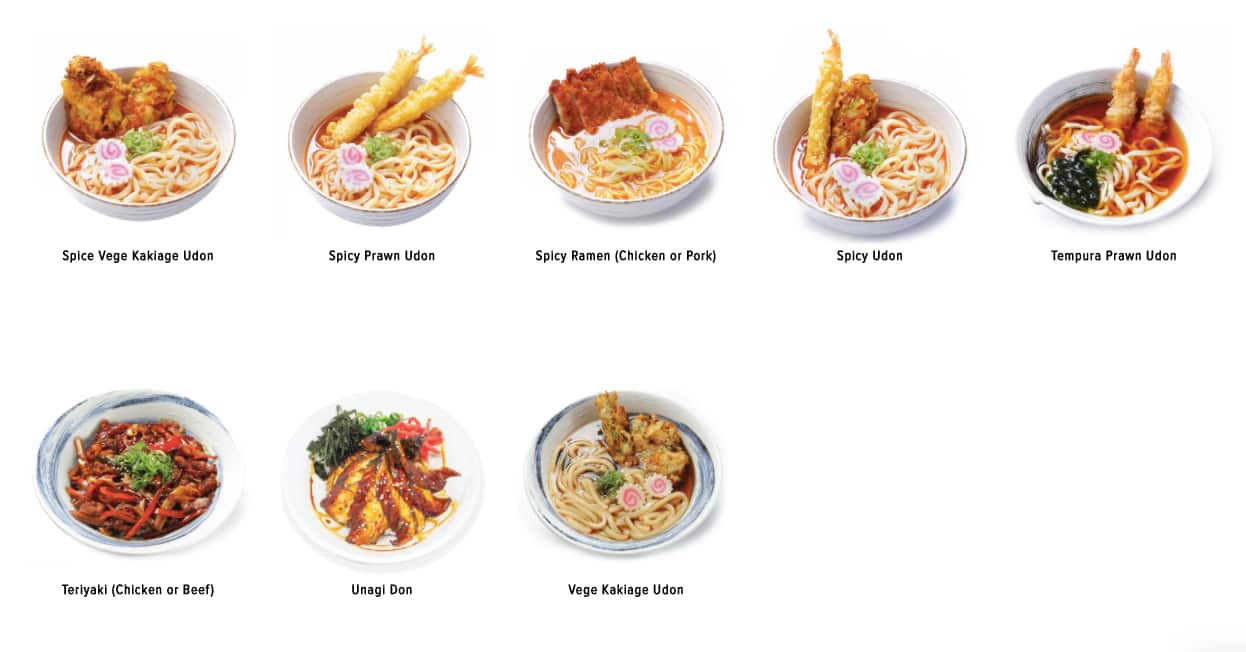 Menu at Wara Sushi restaurant, Meadowbrook