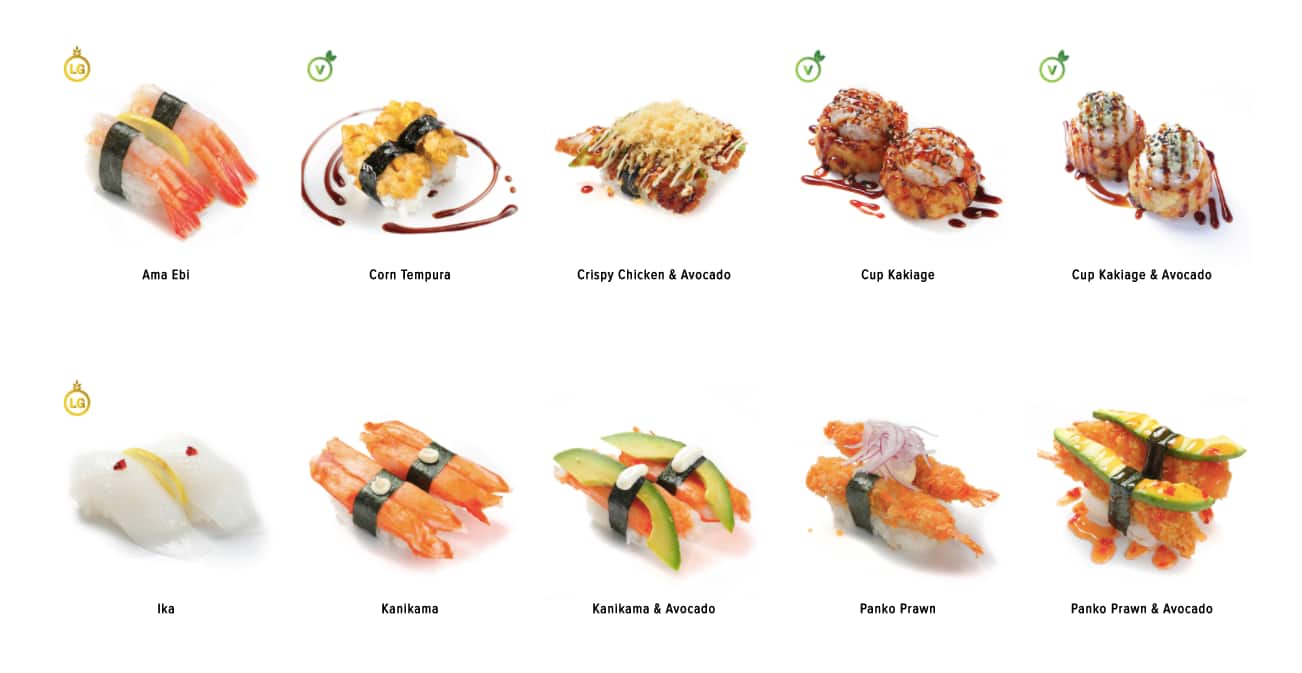 Menu at Wara Sushi restaurant, Meadowbrook
