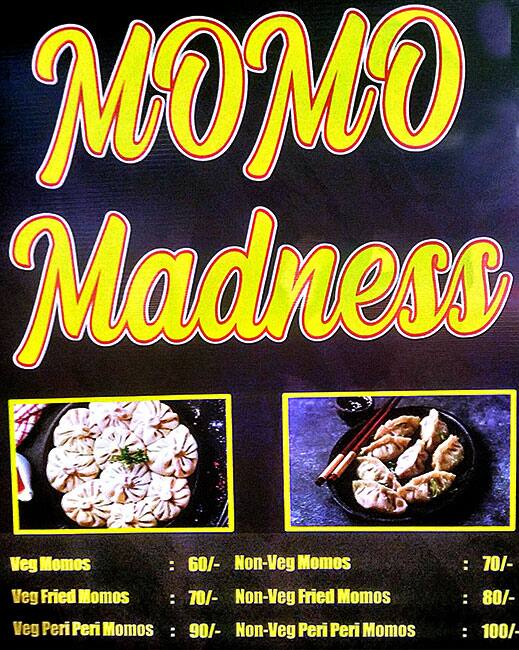 Menu of Momo Madness, Aundh, Pune