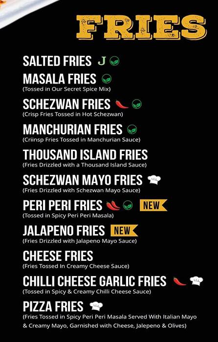 Menu at HUNGRY HEAD, Mumbai, Shop 1