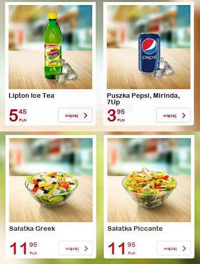 Menu at KFC Kraków ECE Kiosk restaurant, Kraków, Pawia 5 Galeria ...