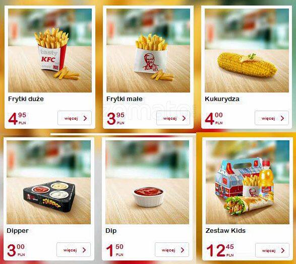 Menu at KFC Kraków ECE Kiosk restaurant, Kraków, Pawia 5 Galeria ...