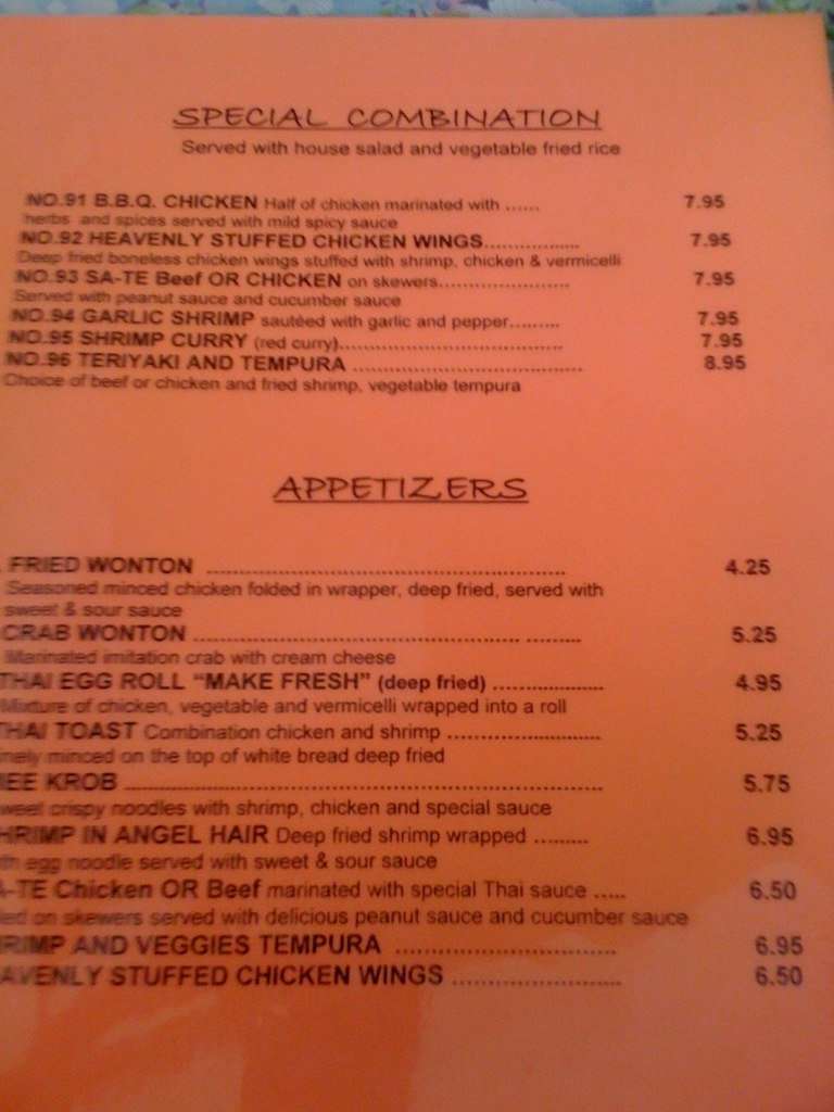 Menu at KIIN Thai Eatery restaurant, Burbank, 1/2 Magnolia Blvd