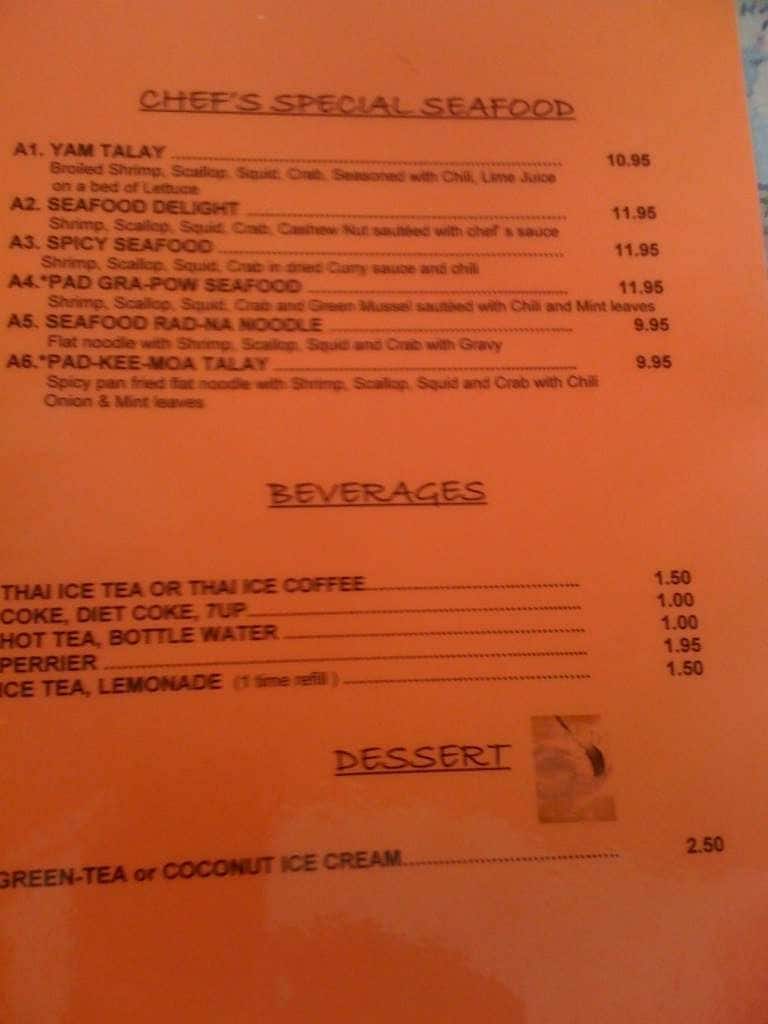 Menu at KIIN Thai Eatery restaurant, Burbank, 1/2 Magnolia Blvd