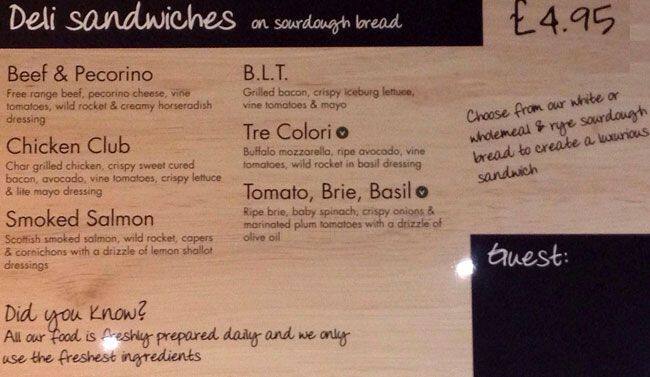 Menu at Nanis Restaurant & Sandwich Bar, London, 10 Wigmore Pl