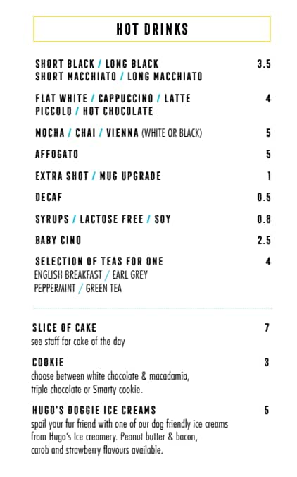 Menu at The Belvedere pub & bar, Woody Point, Cnr